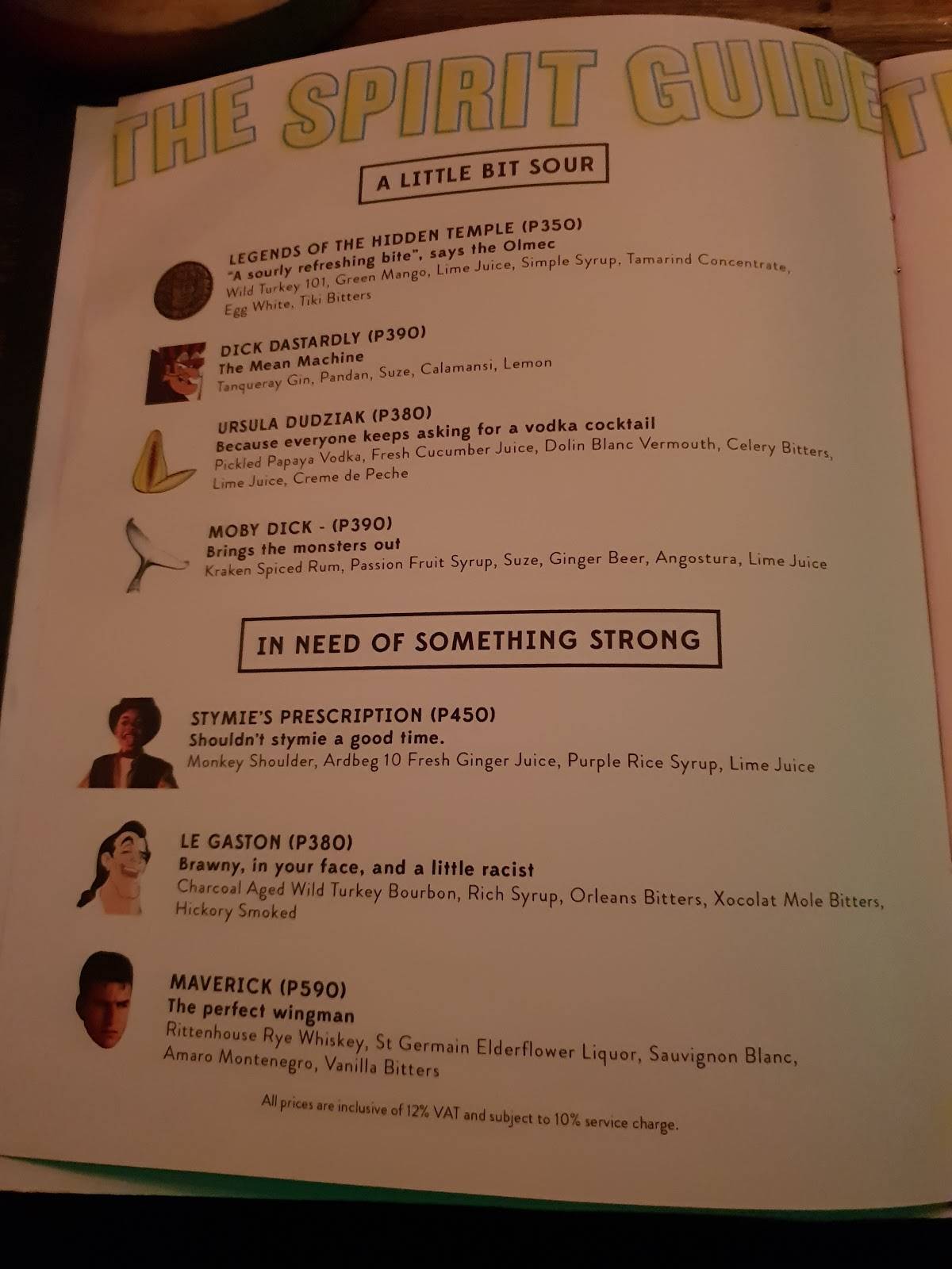 Menu at Yes Please at The Palace pub & bar, Taguig, 38th St. Uptown