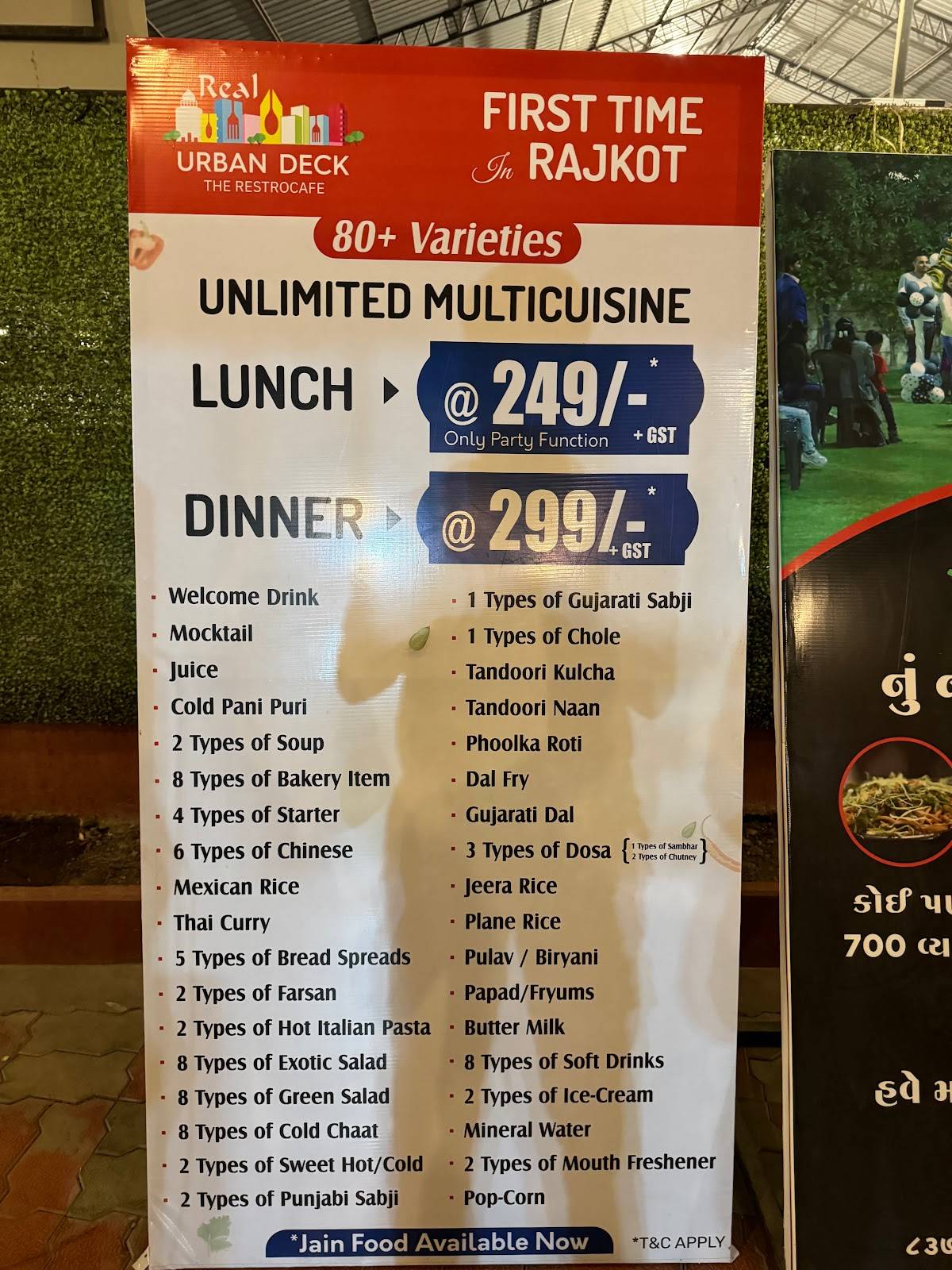 Menu at REAL URBAN DECK THE RESTRO CAFE, Rajkot