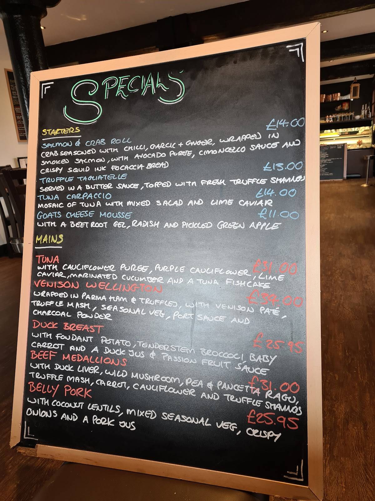 Menu at Al Porto Italian Restaurant, Hull