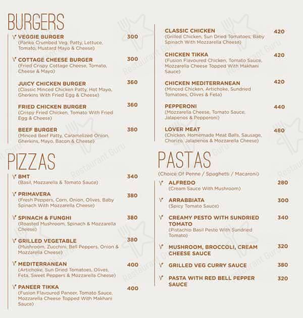 Menu at Cafe CakeBee, Chennai, Old no.47