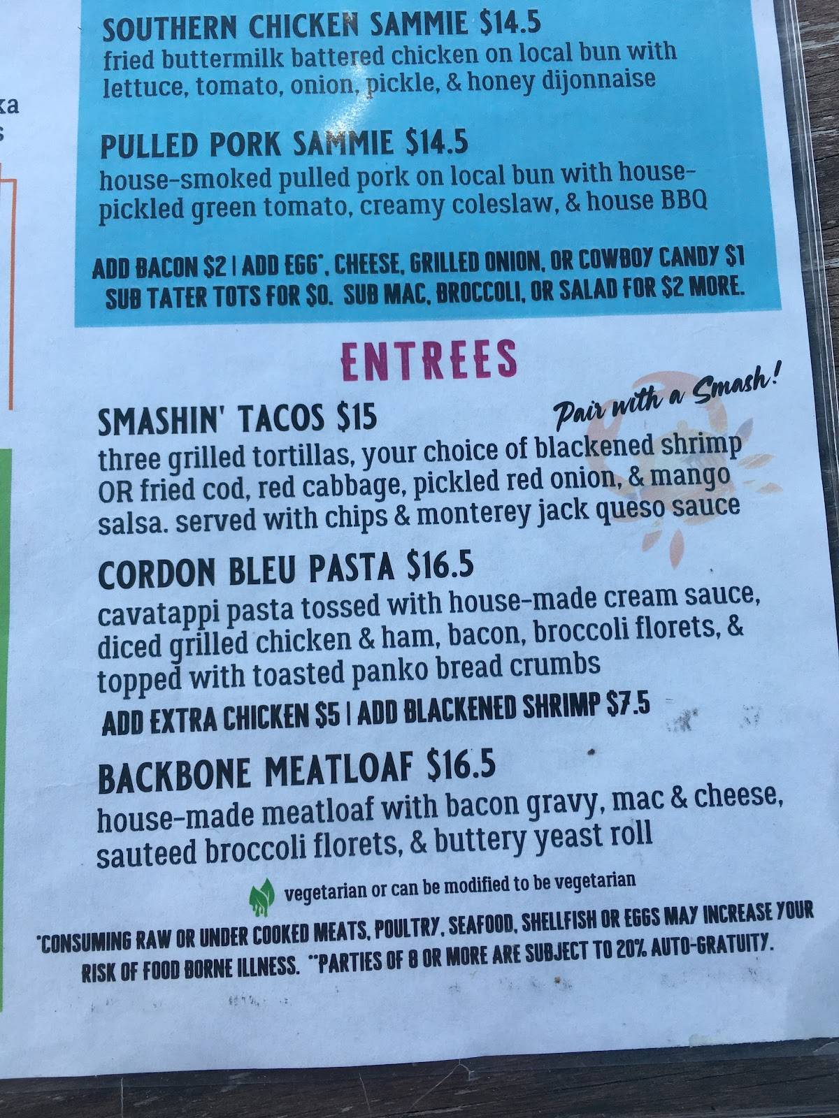 Menu at Devils Backbone Brewing Company - Outpost Tap Room & Kitchen ...