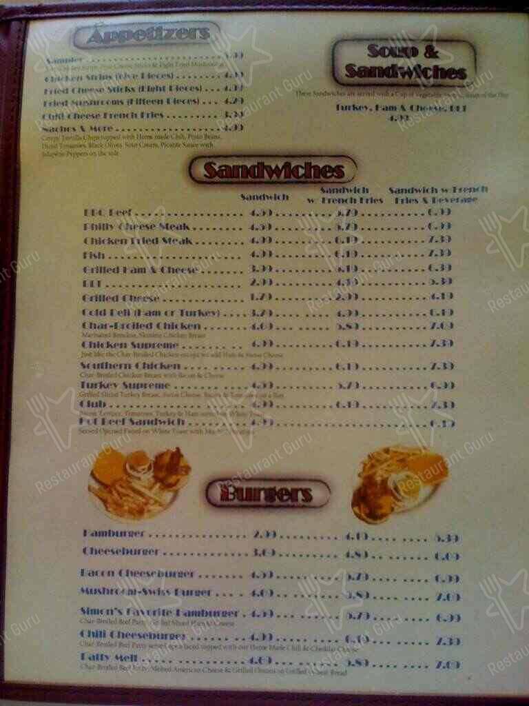 Menu at Favorites Restaurant, Oklahoma City, S Shields Blvd