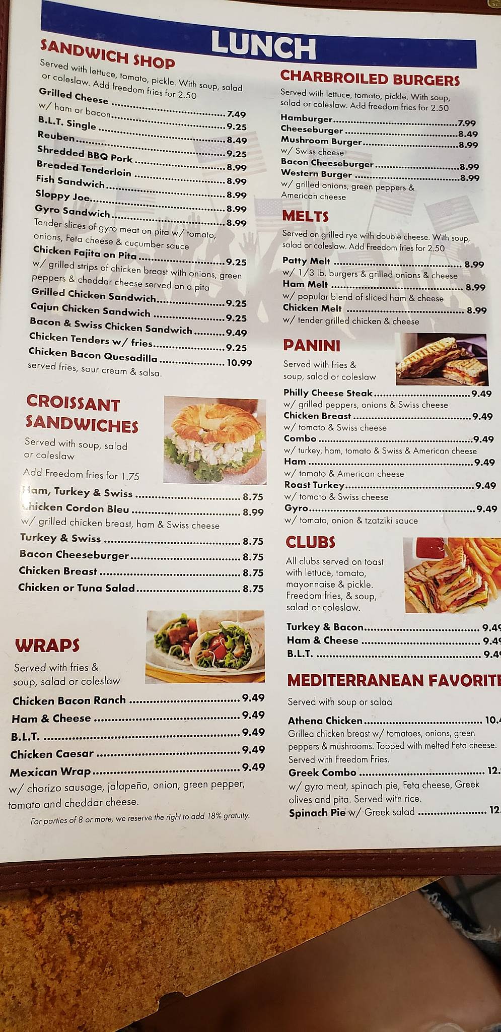 Menu at Flap-Jack's Pancake House restaurant, Bargersville
