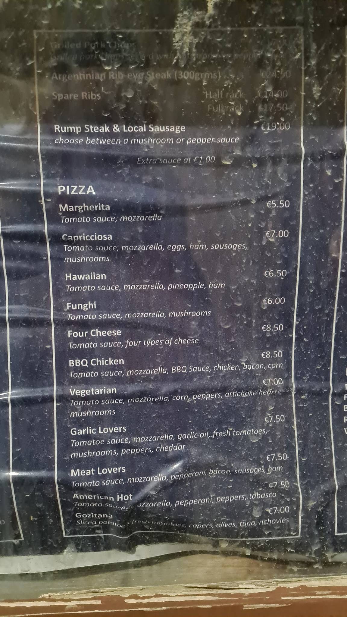 Menu at Gharb Rangers Bar & Restaurant, Gharb