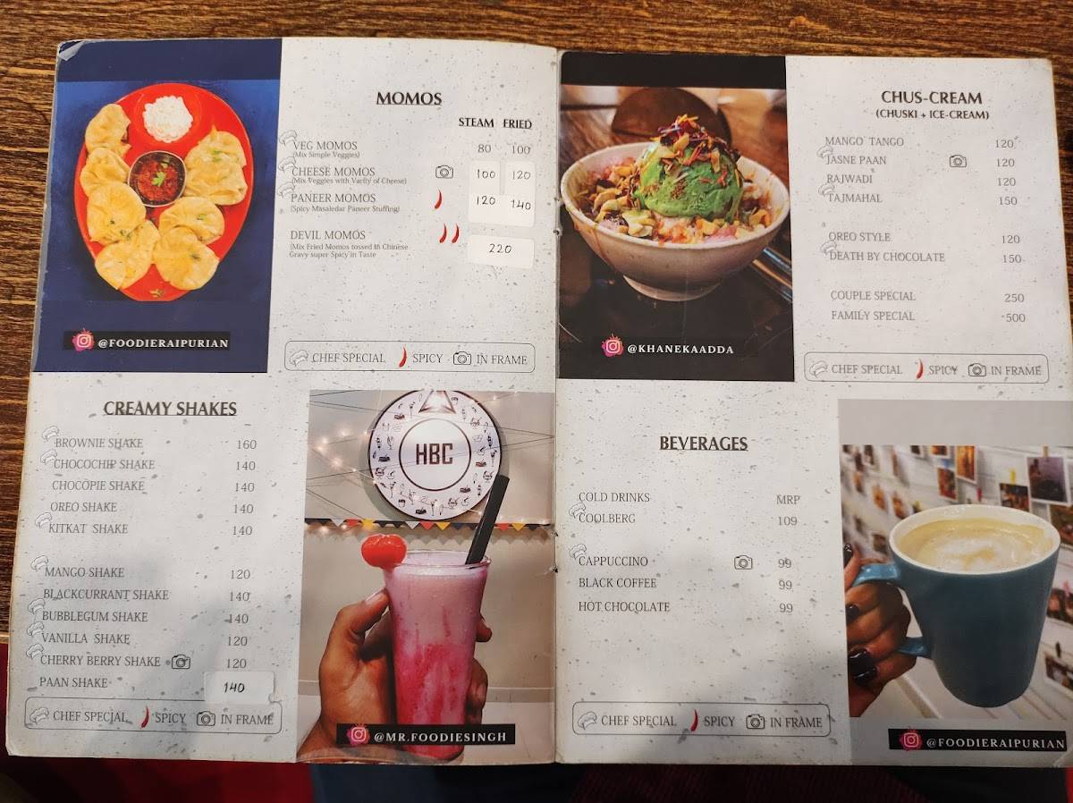Menu at Happy Belly Cafe: A path to your heart..., Raipur, Sec 1