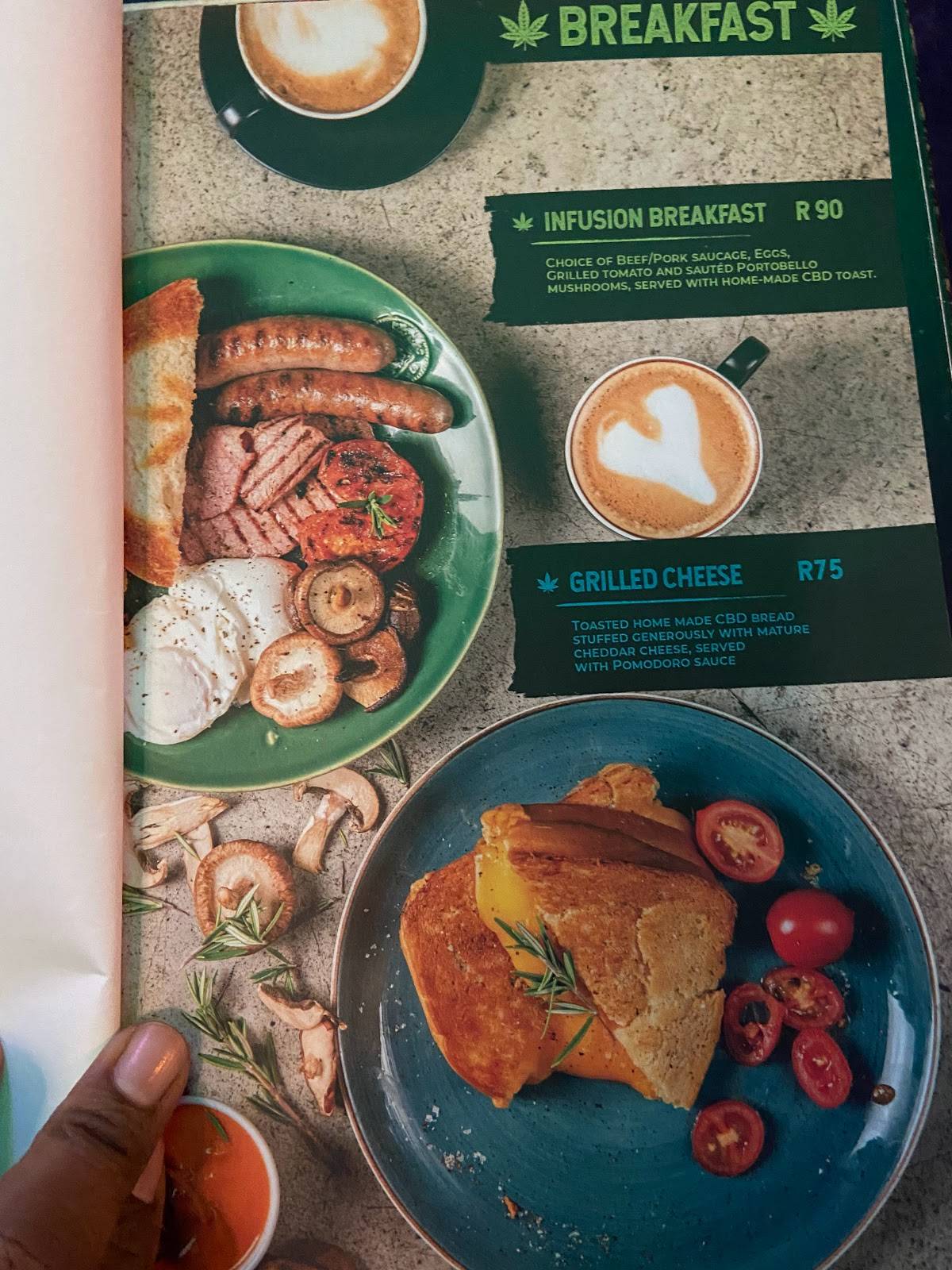 Menu at InFusion on Long restaurant, Cape Town