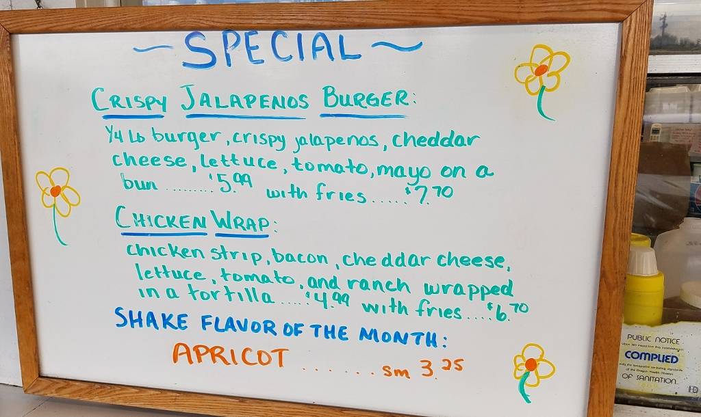 Menu at Johnny's Drive In & Diner restaurant, Winston