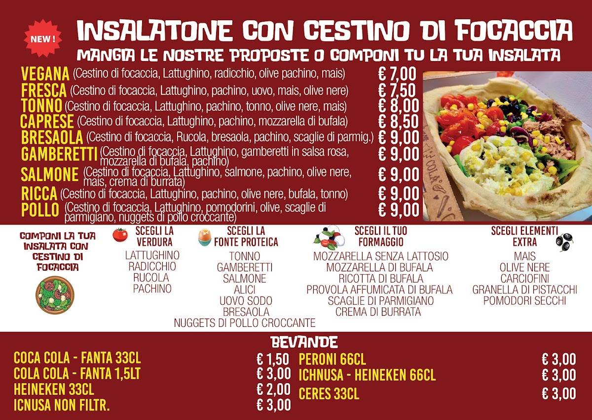 Menu da LA PANUOZZERIA - PIZZA, PANUOZZI & FRITTI - Monterotondo ...