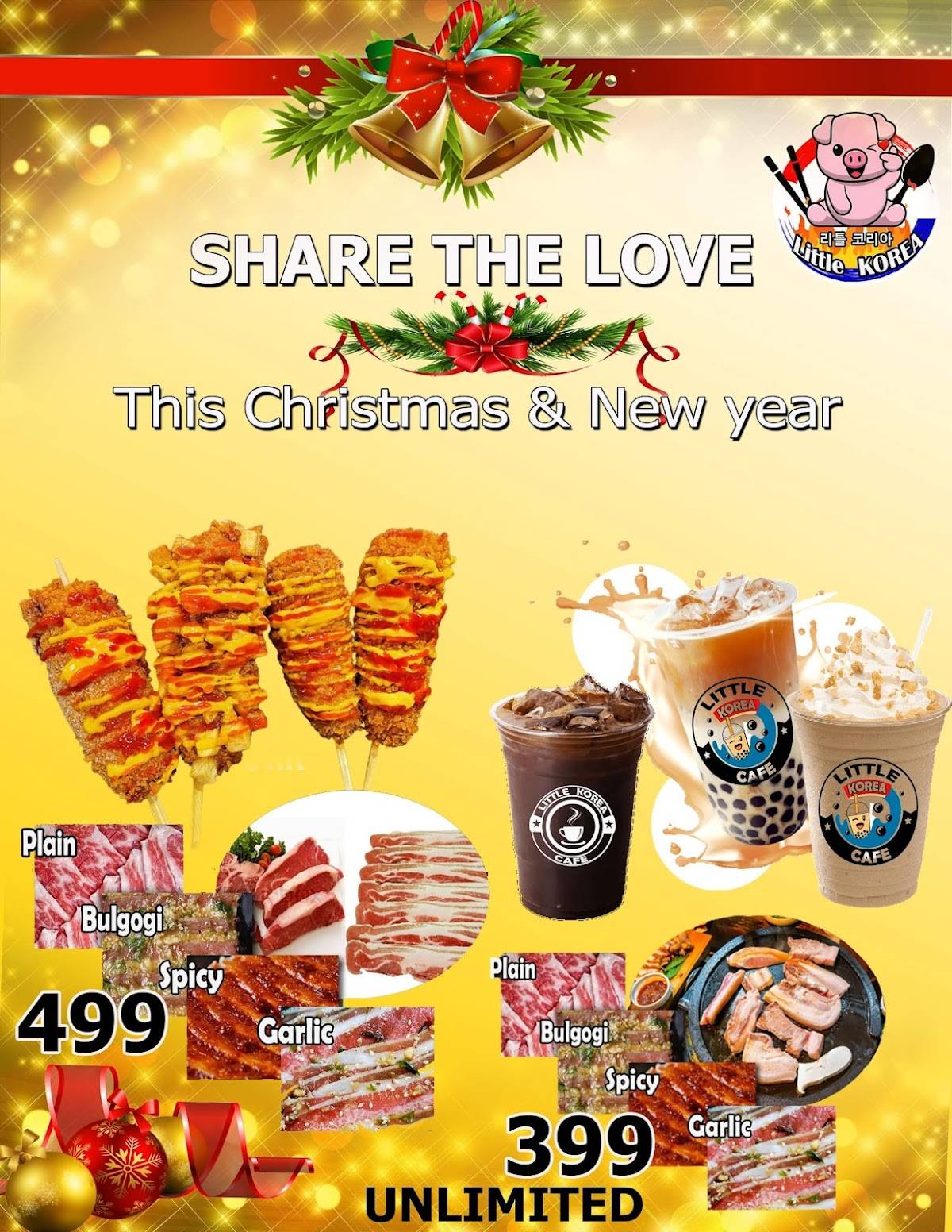 Menu at Little Korea Unlimited Samgyupsal and Street Food restaurant ...