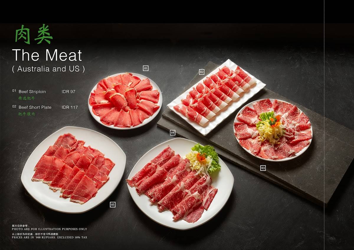 Menu at Little Sheep Hot Pot restaurant, West Jakarta, Apartment Complex