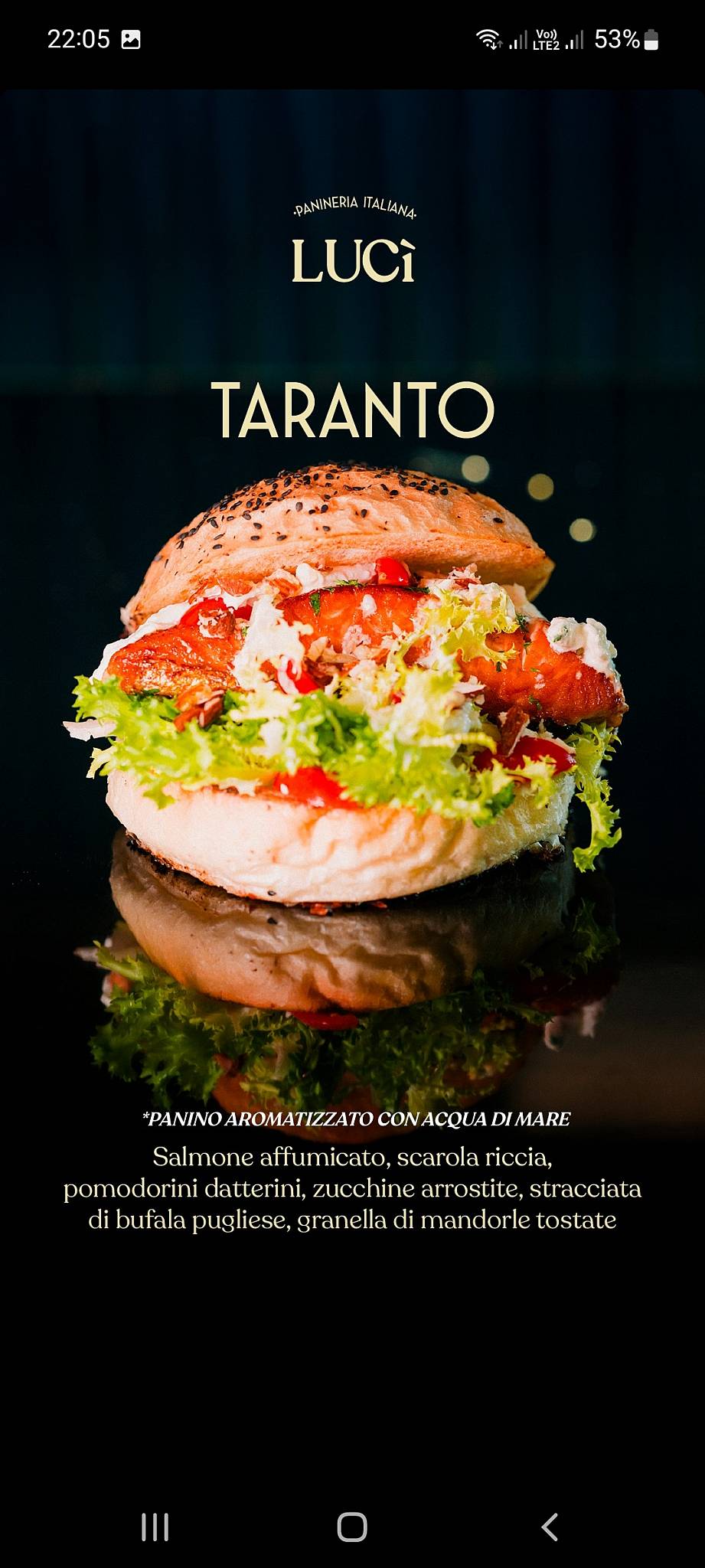 Menu da Lucì Panineria Italiana ristorante, Camposano