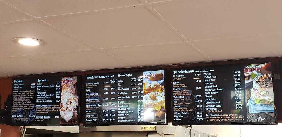 Menu at New York Bagelry restaurant, West Lawn, Penn Ave