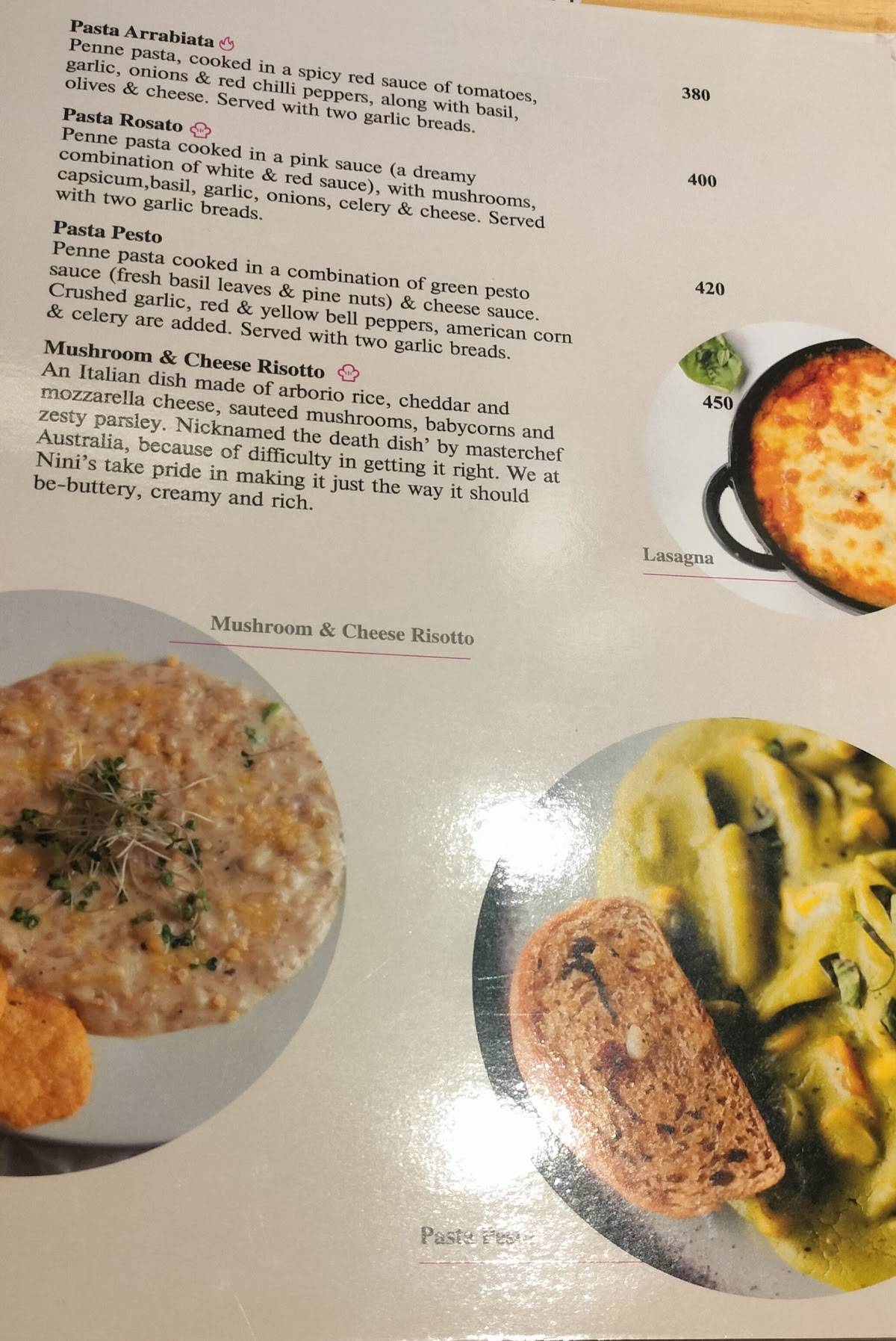 Menu at Nini's Kitchen - Vadodara, Vadodara