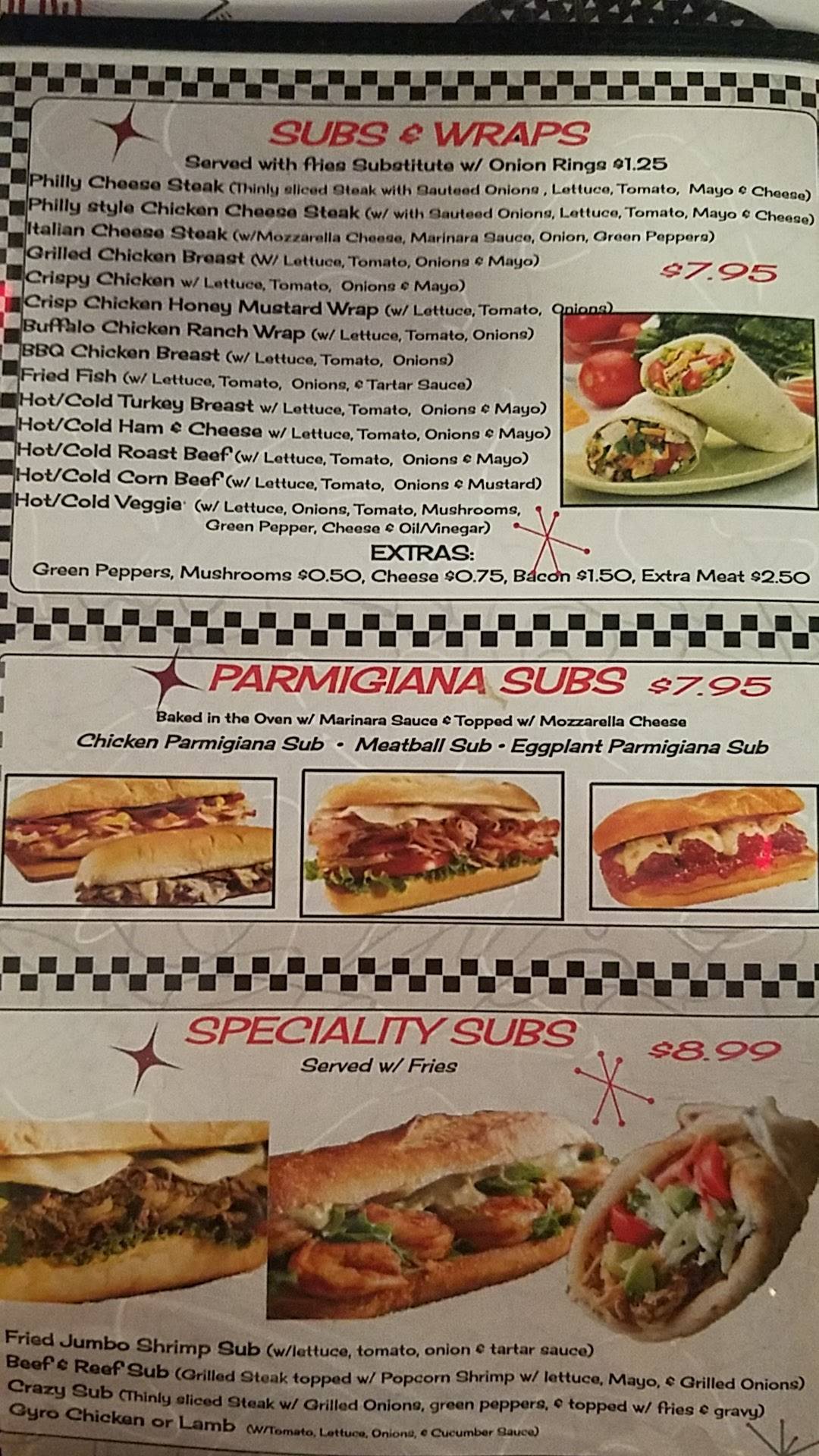 Menu at Old Time Diner restaurant, Leesburg