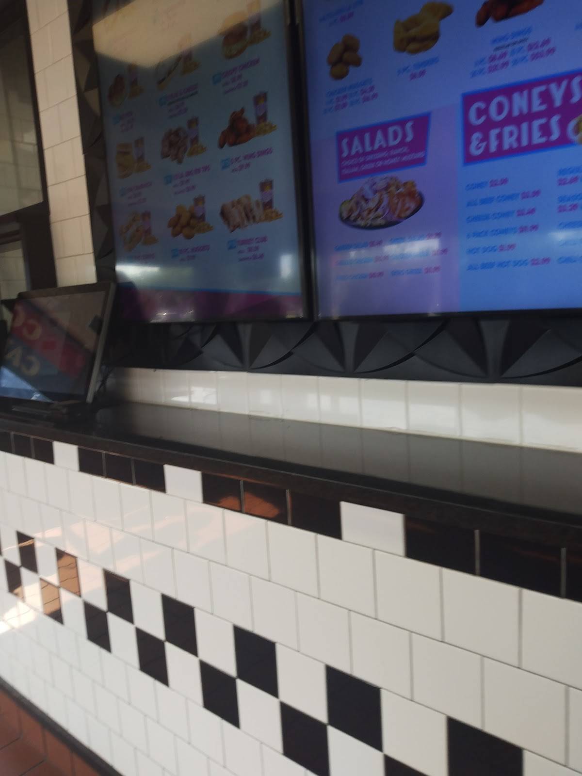 Menu at Papa's Drive-Thru restaurant, Ferndale