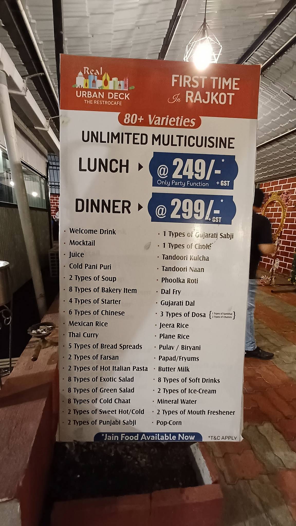 Menu at REAL URBAN DECK THE RESTRO CAFE, Rajkot