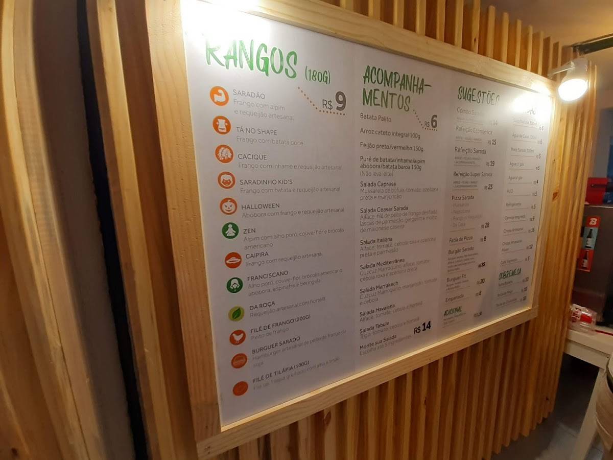 Menu em Rango Sarado restaurante, Rio de Janeiro
