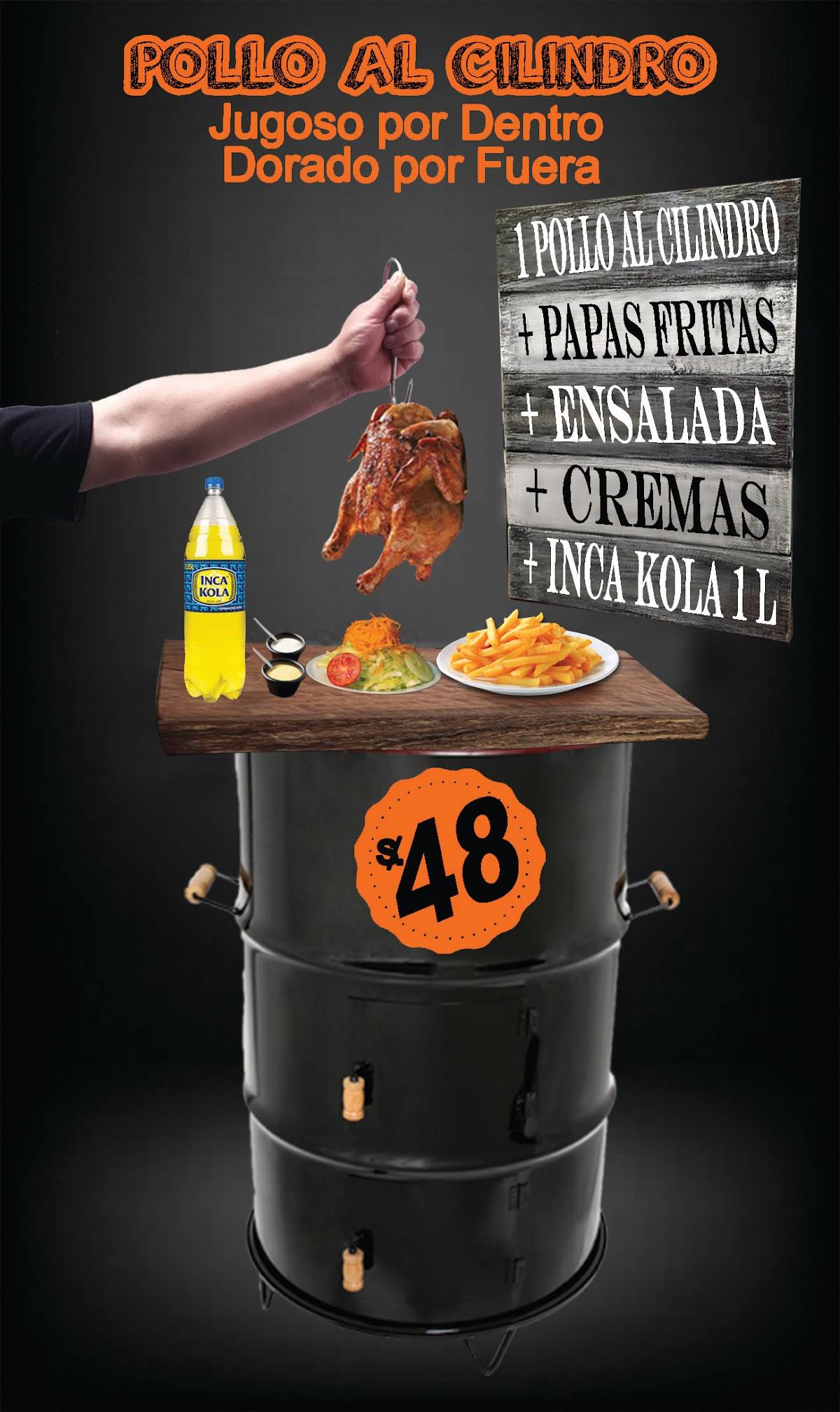 Carta de Restaurante El Porton, Lima, Jirón Joaquin Capello 241