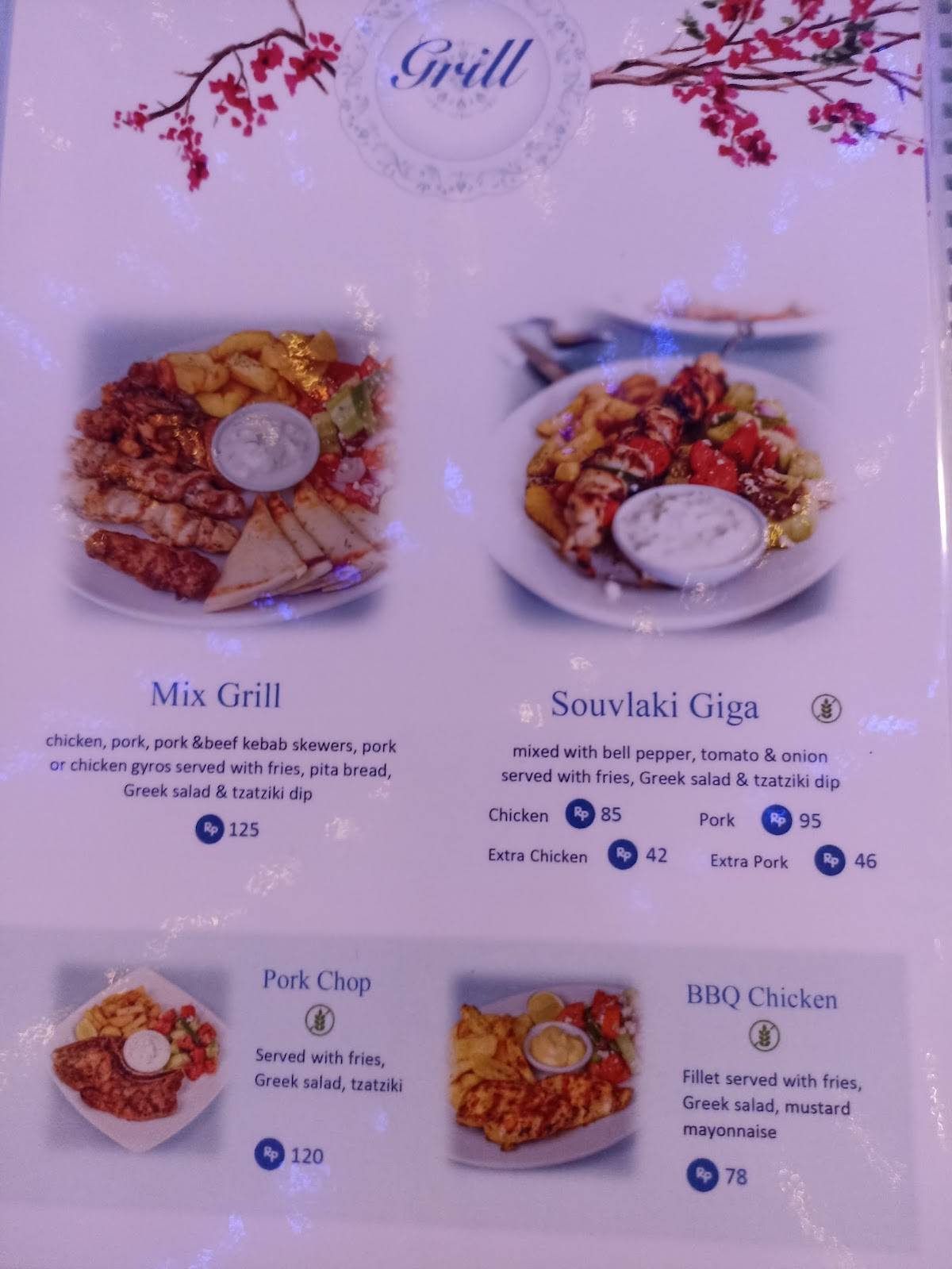 Menu at Santorini Greek Restaurant Seminyak, Mengwi, Jl. Arjuna No.17