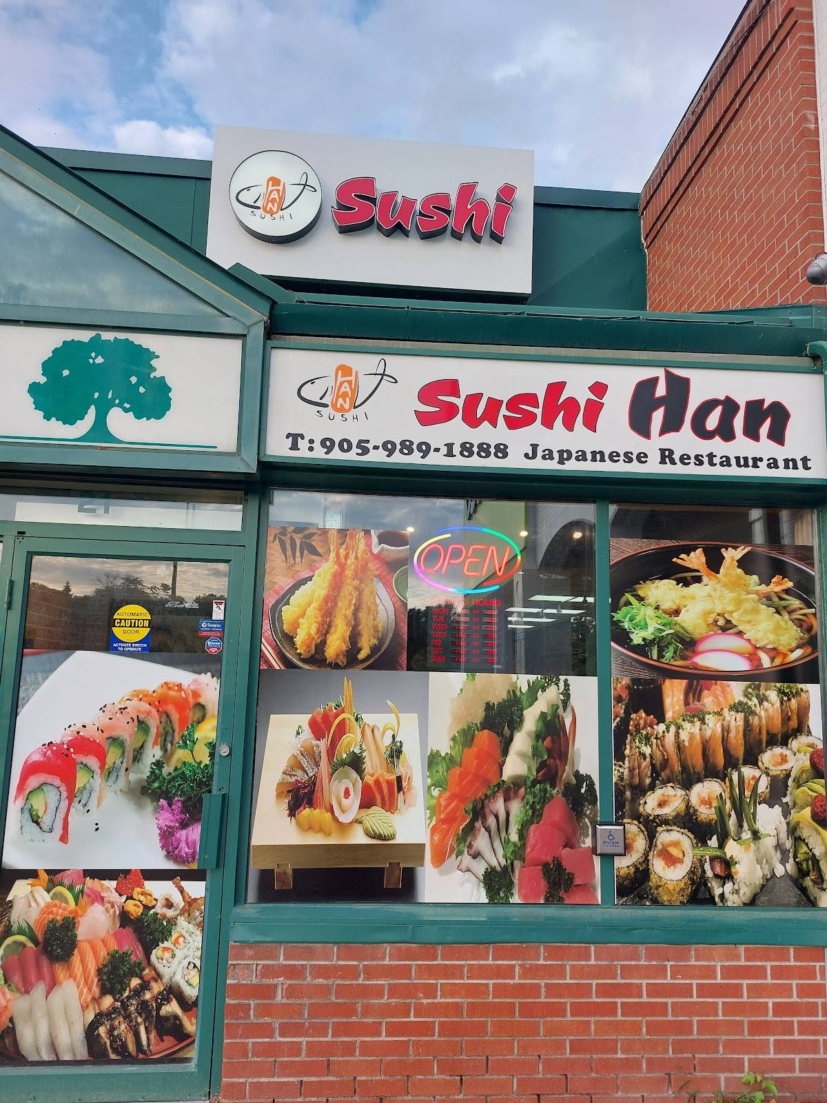 Menu au Sushi Han restaurant, Georgina