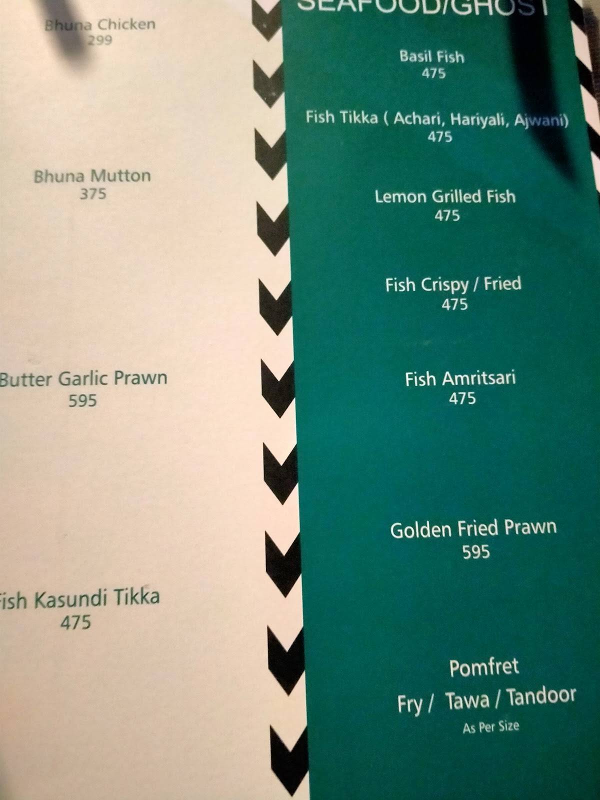 Menu at The Long Drive, Nagpur, Plot no - 9