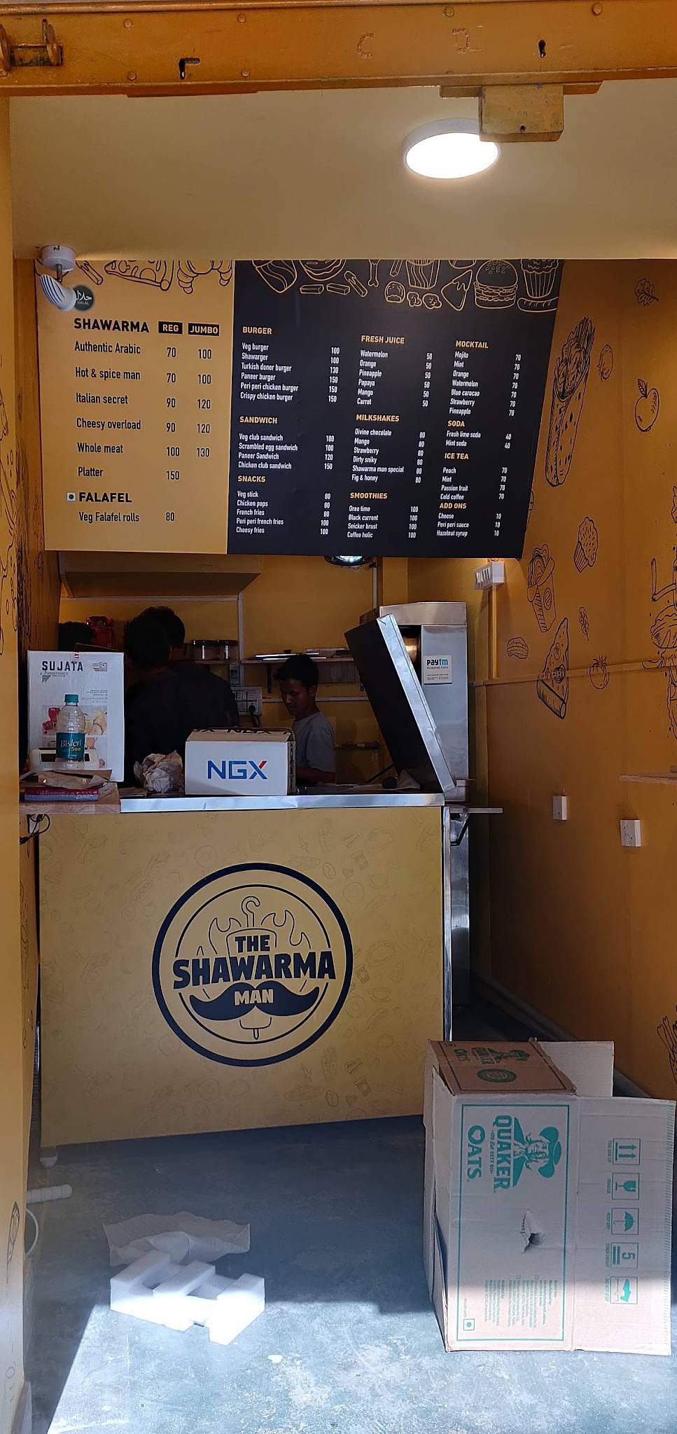 Menu at The Shawarma Man, Bengaluru