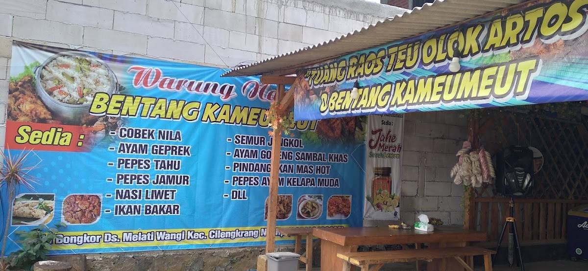 Menu at Warung Nasi Bentang Kameumeut restaurant, Bandung