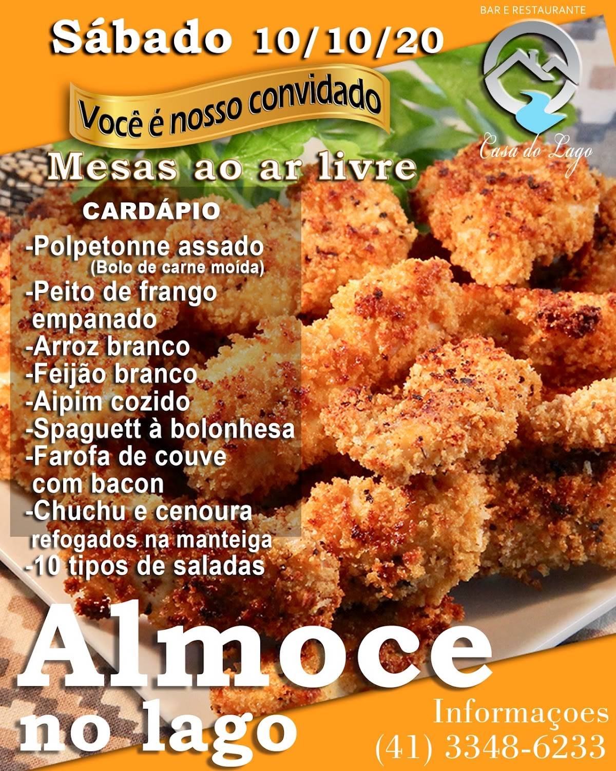 Menu em Restaurante Casa do Lago, Curitiba