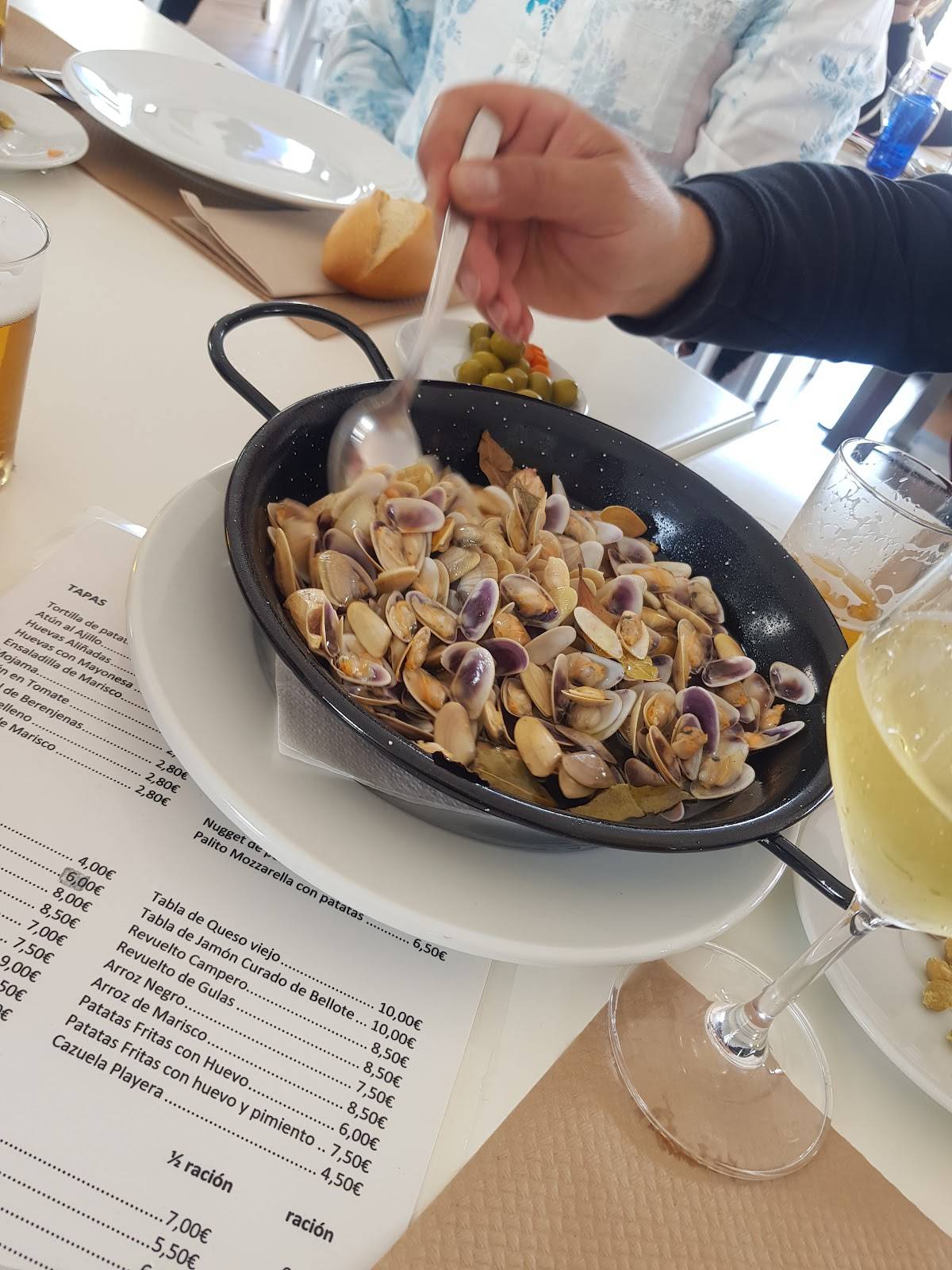 Carta de Restaurante La Manuela, Isla Cristina