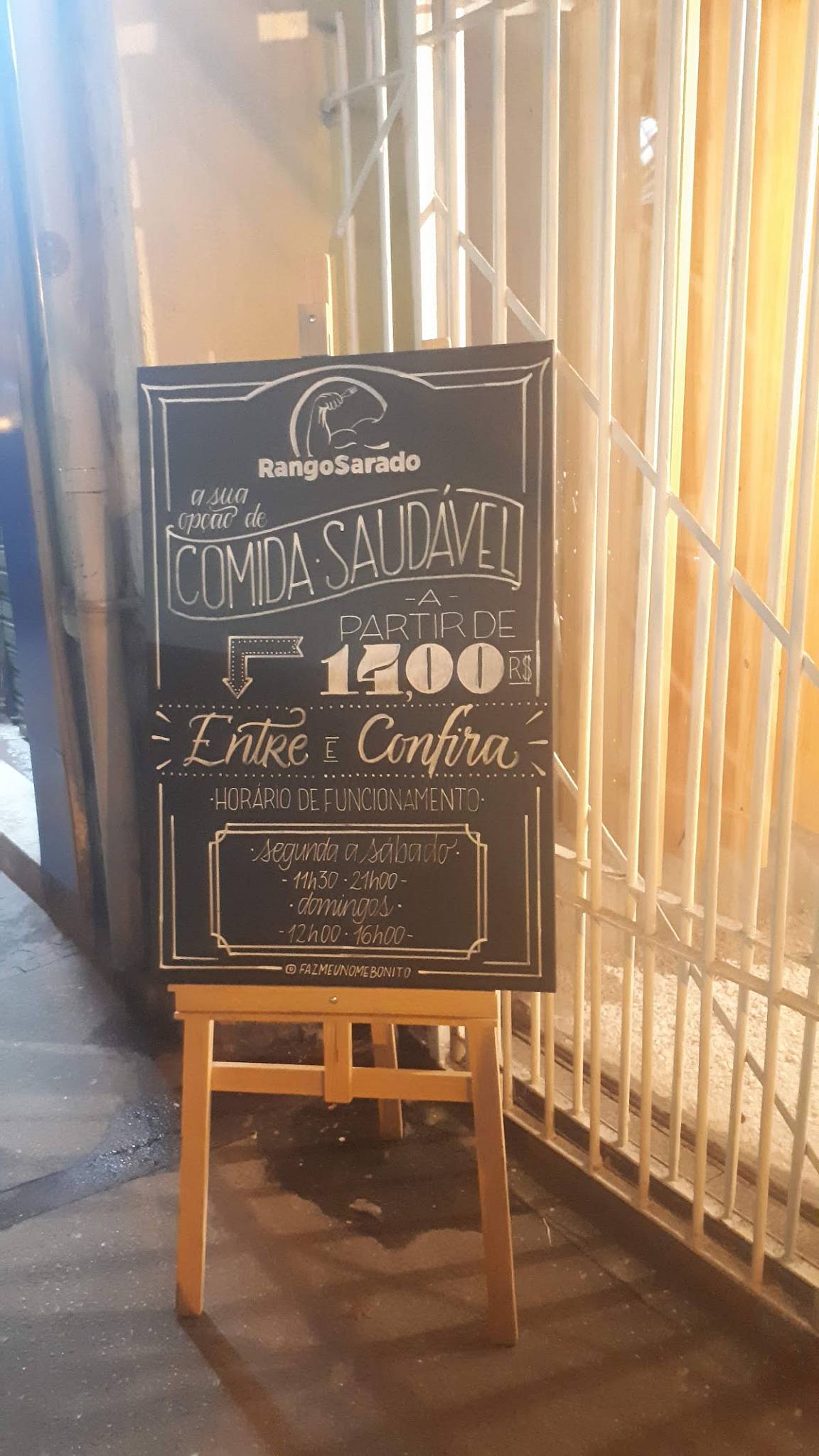 Menu em Rango Sarado restaurante, Rio de Janeiro