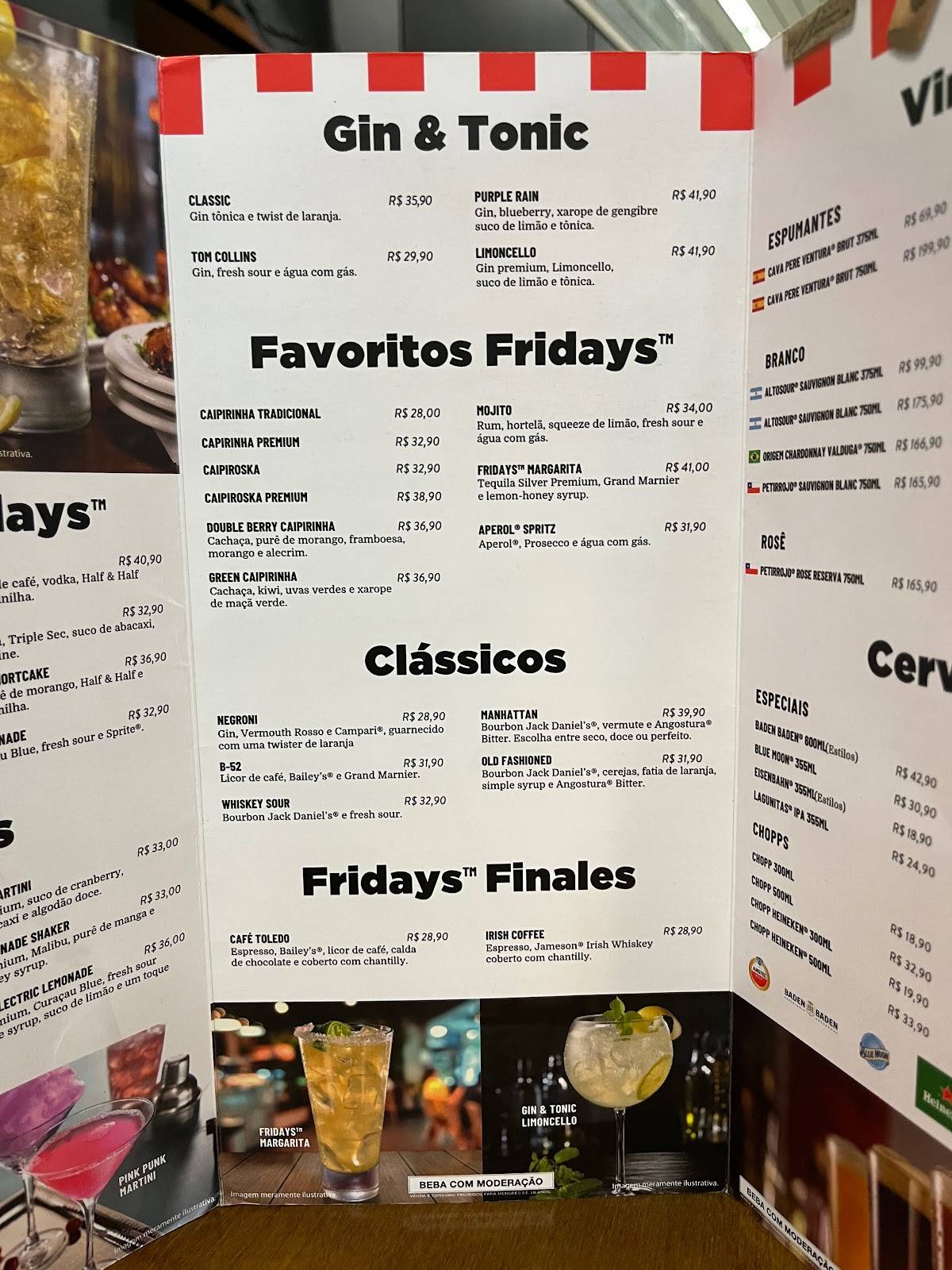 Menu at TGI Fridays: Sports Bar, Drinks, Hambúrguer, Happy Hour em Rio ...