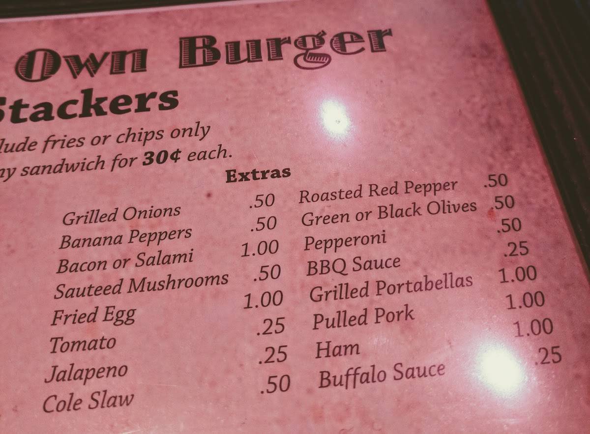 Menu at Roc's Blackfront Tavern & Grill pub & bar, Charleston