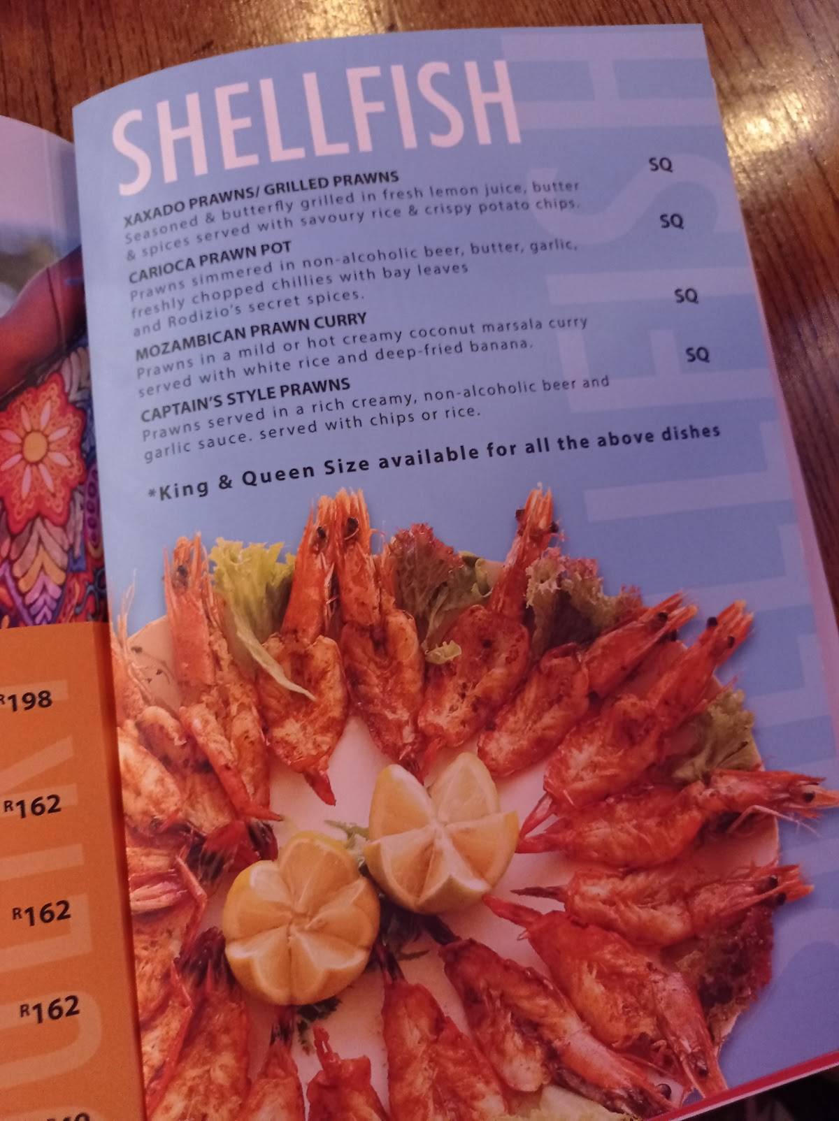 Menu at Rodizio Grill & Tapas restaurant, Sandton, Melrose Arch