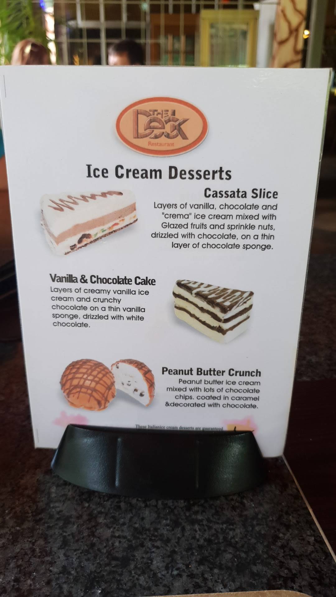Menu at The Deck Restaurant, Rustenburg, R24 Hempton rd