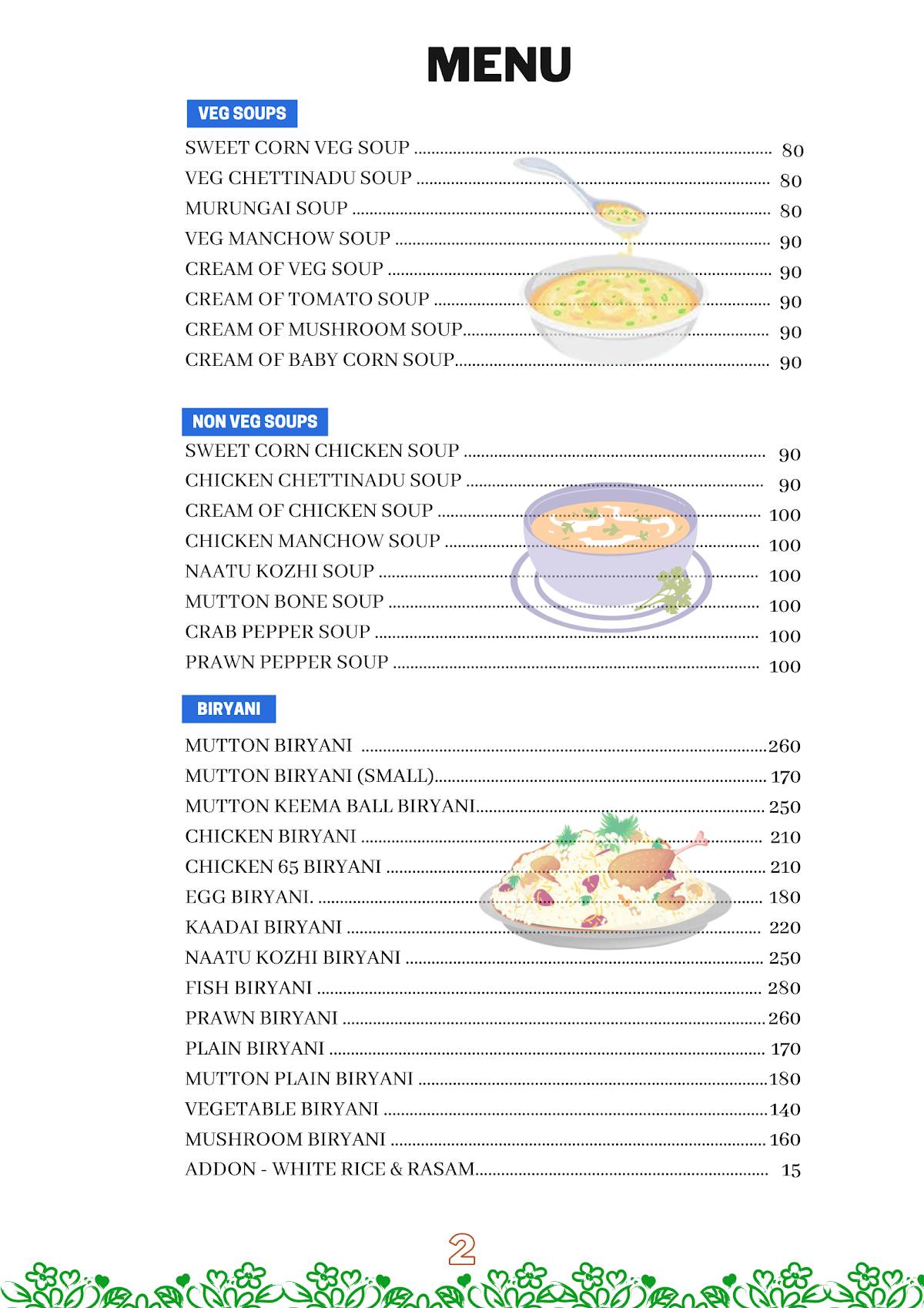 Menu at SHREE ARBUTHA SWEETS / VEG RESTAURANT, Tiruchirappalli, near ...