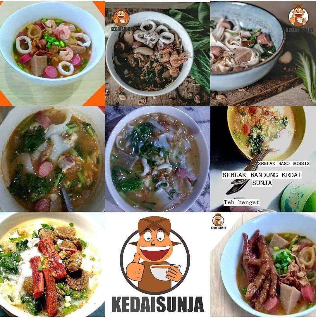 Menu at Seblak Bandung Kedai Sunja restaurant, Surabaya, Jl. Bratang ...