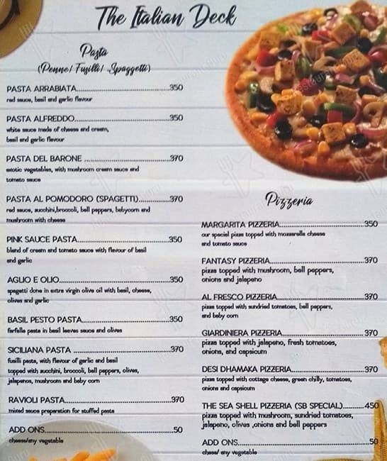 Menu at SKY BEACH, Jaipur