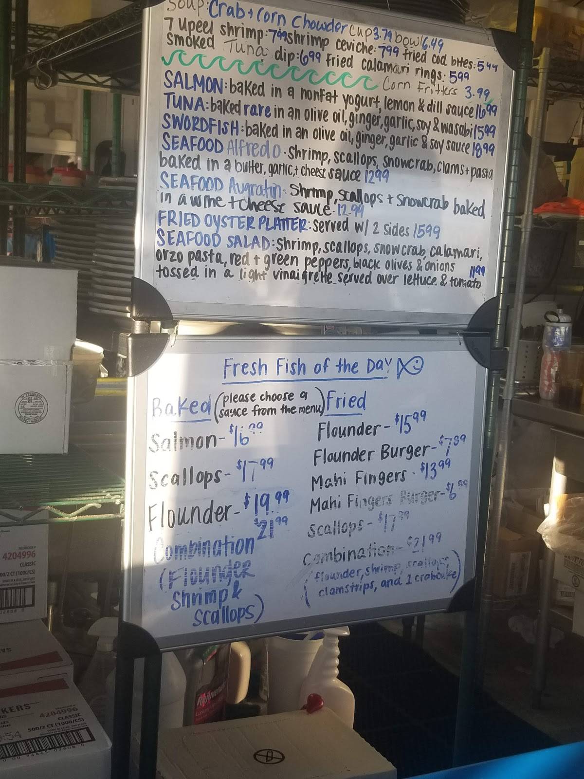 Menu at Smitty's Clam Bar, Somers Point