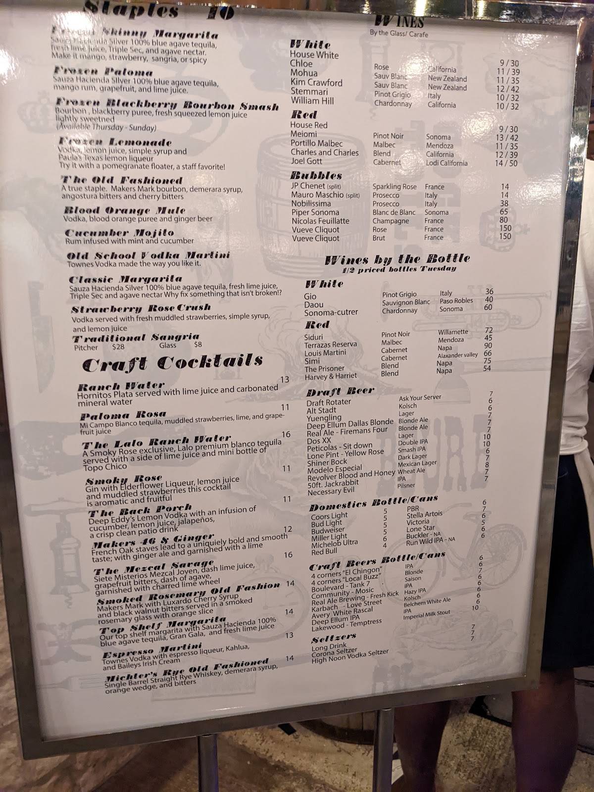 Menu at Smoky Rose BBQ, Dallas, Garland Rd
