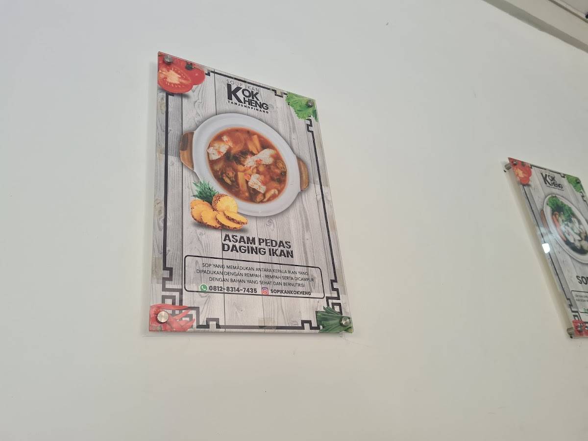 Carta de Sop Ikan Kok Heng, Batam