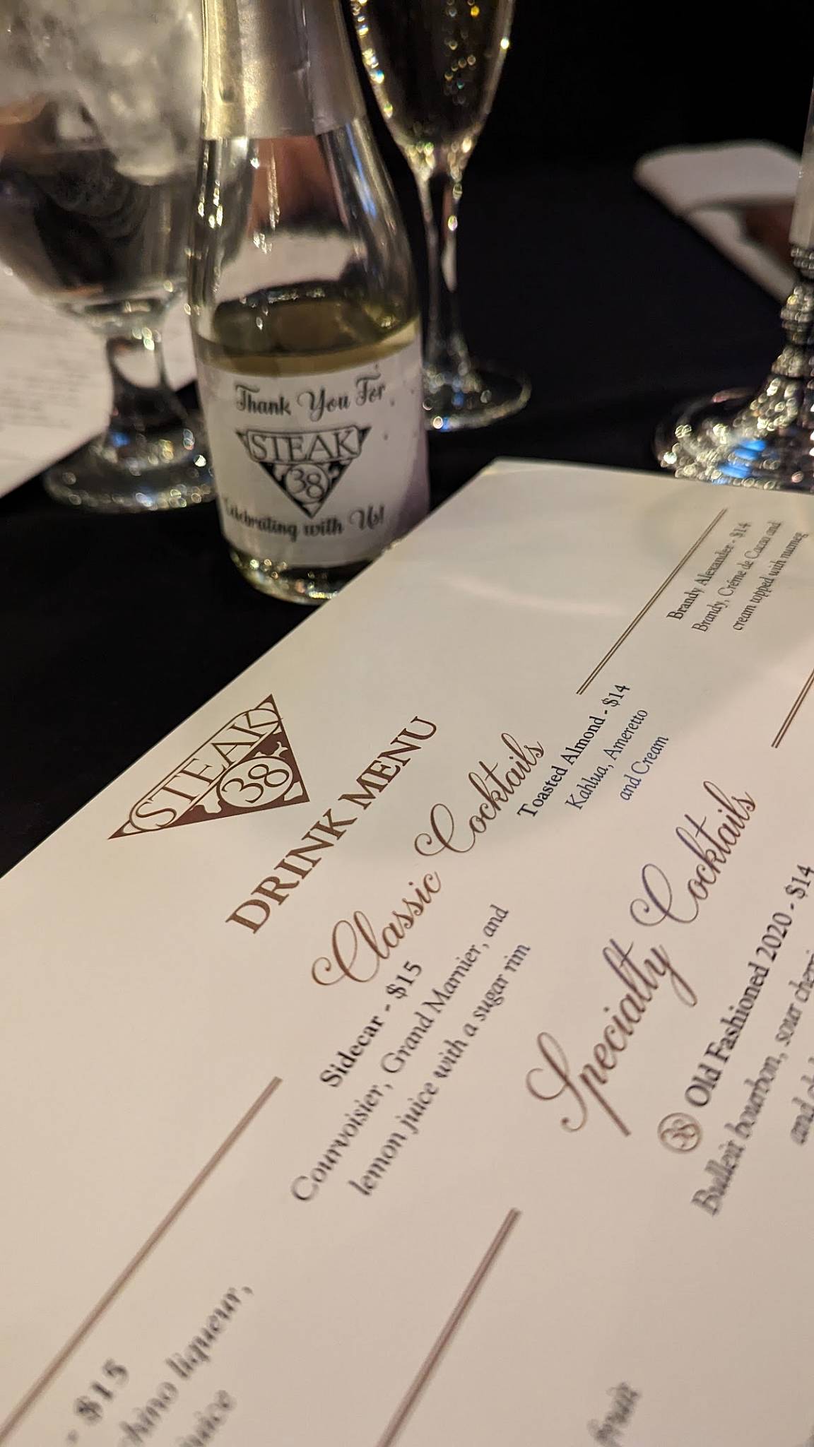 Menu at Steak38 pub & bar, Cherry Hill