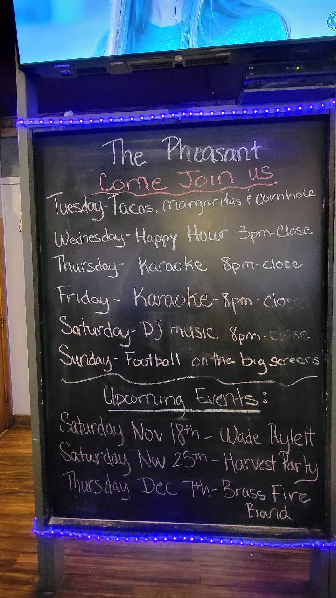 Menu at Hale's Tavern steakhouse, Hermiston