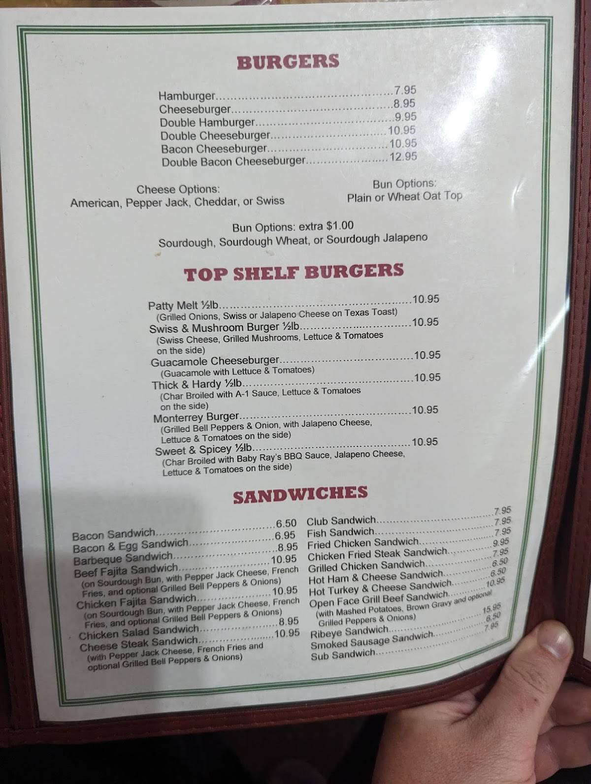Menu at Ranchers Steak House & Grill steakhouse, Gatesville