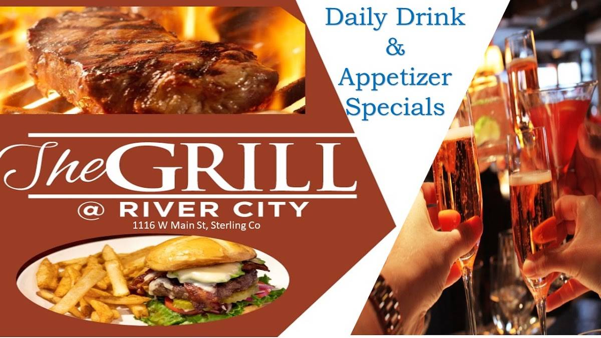 Menu at The Grill at River City Restaurant, Sterling