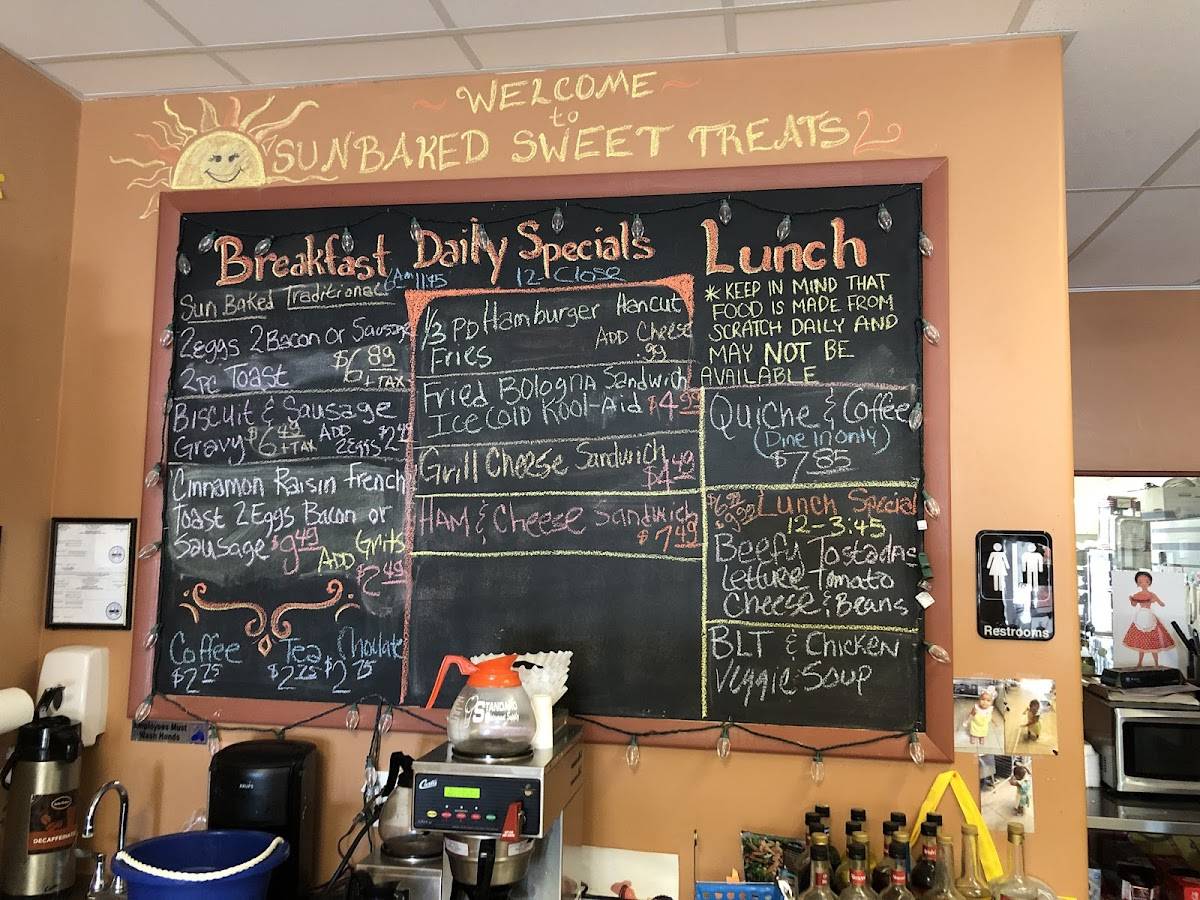 Menu at Sun Baked Food 4 The Soul restaurant, Fountain Hills