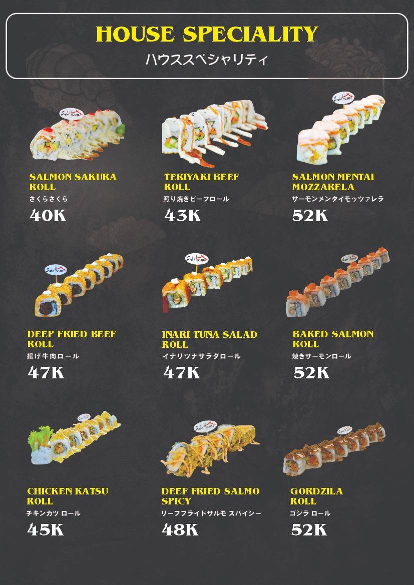 Carta del restaurante Sushi Home Batam, Batam