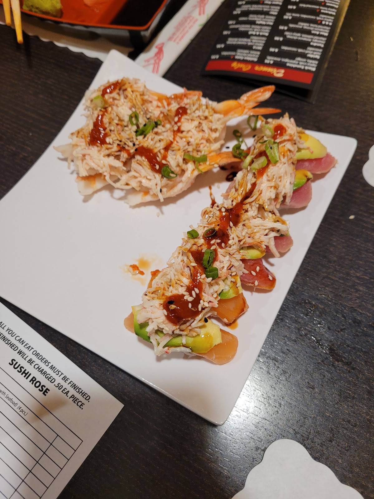 Menu at Sushi Rose restaurant, Reno, Sierra Highlands Dr Ste B147A