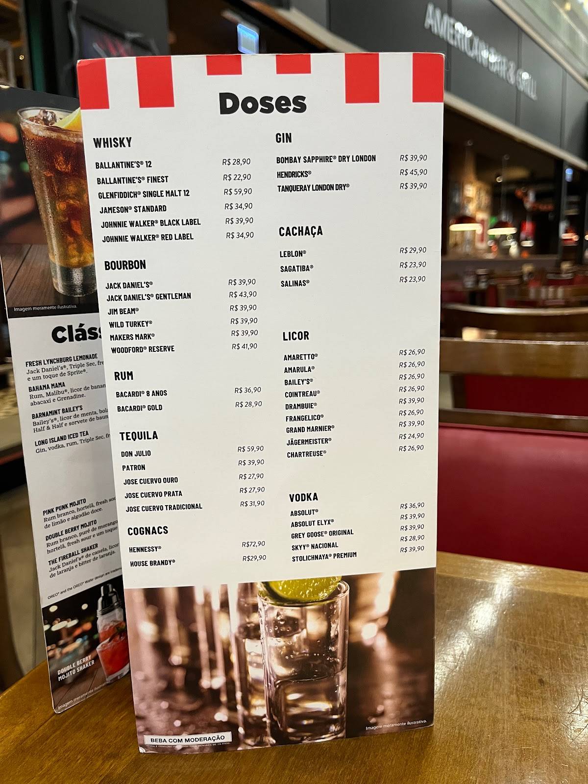 Menu at TGI Fridays: Sports Bar, Drinks, Hambúrguer, Happy Hour em Rio ...