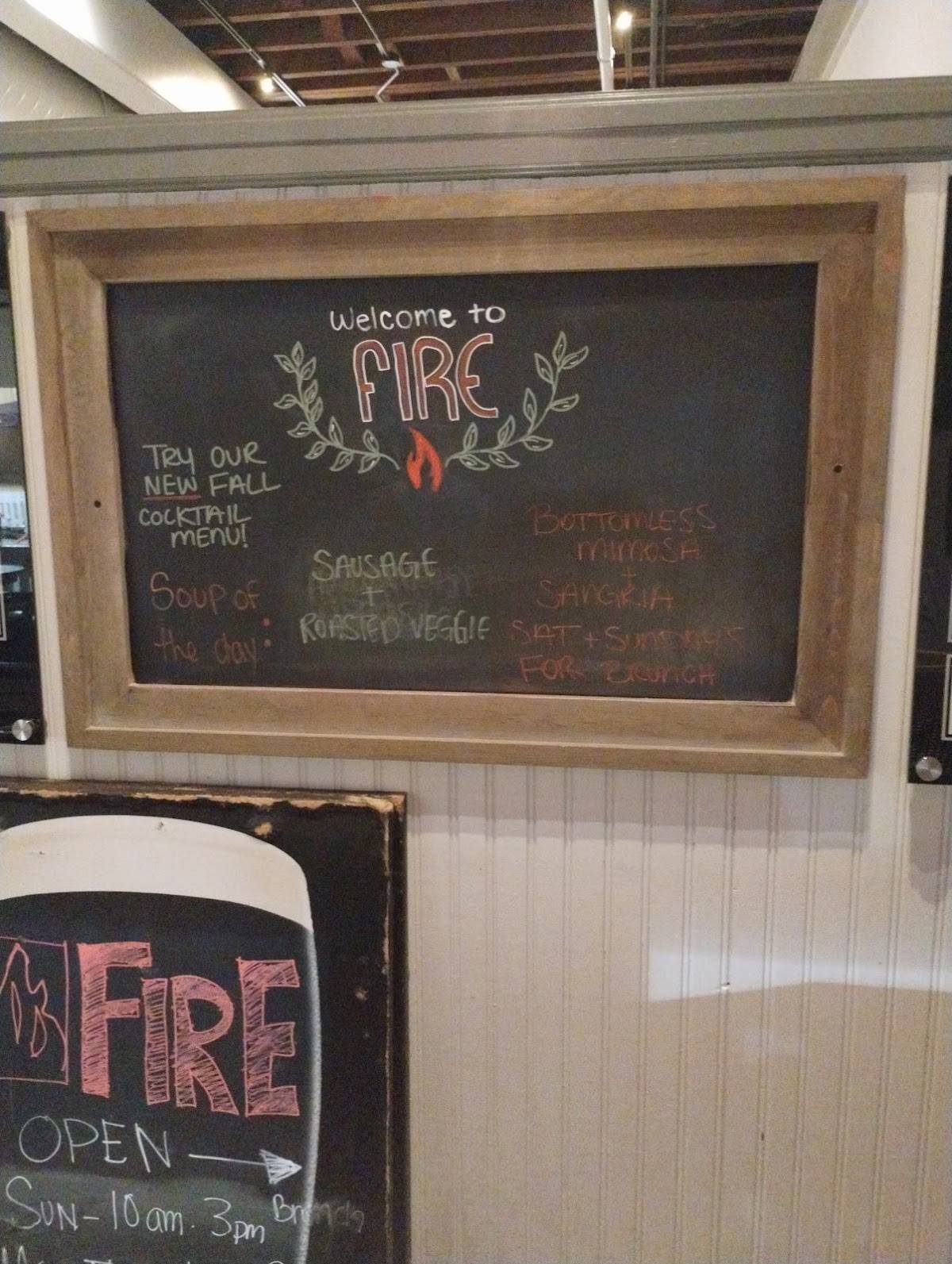 Menu at THE FIRE RESTAURANT, Winter Haven