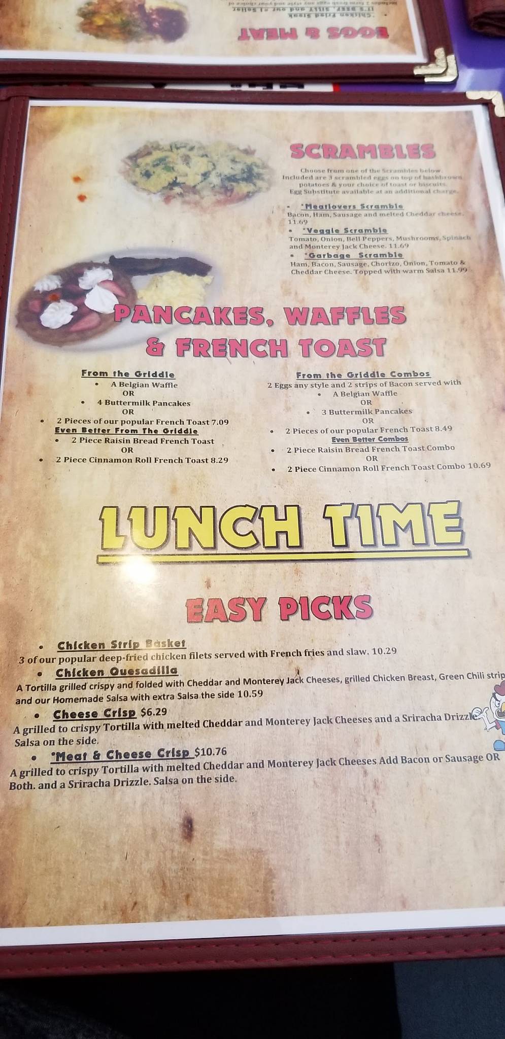 Menu at TJ's Homestyle Restaurant, Avondale, 310 N Dysart Rd
